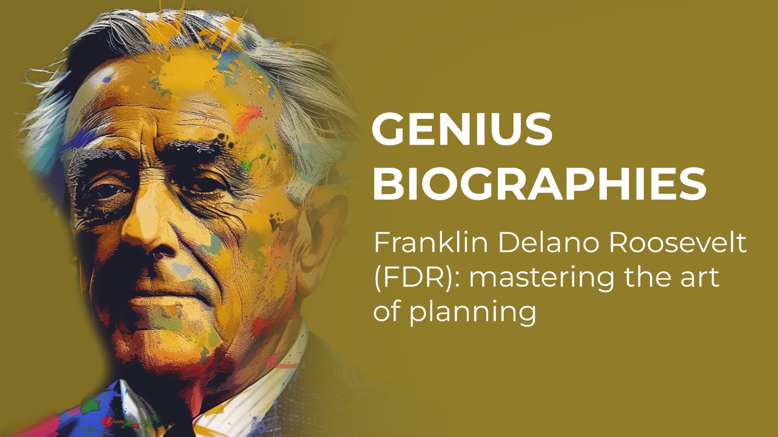 Franklin Delano Roosevelt (FDR): mastering the art of planning - Genius ...